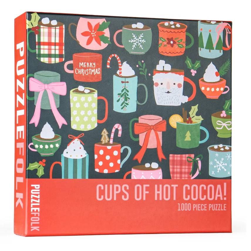 Cups of Cocoa 1000 Piece Puzzle | Compass Rose