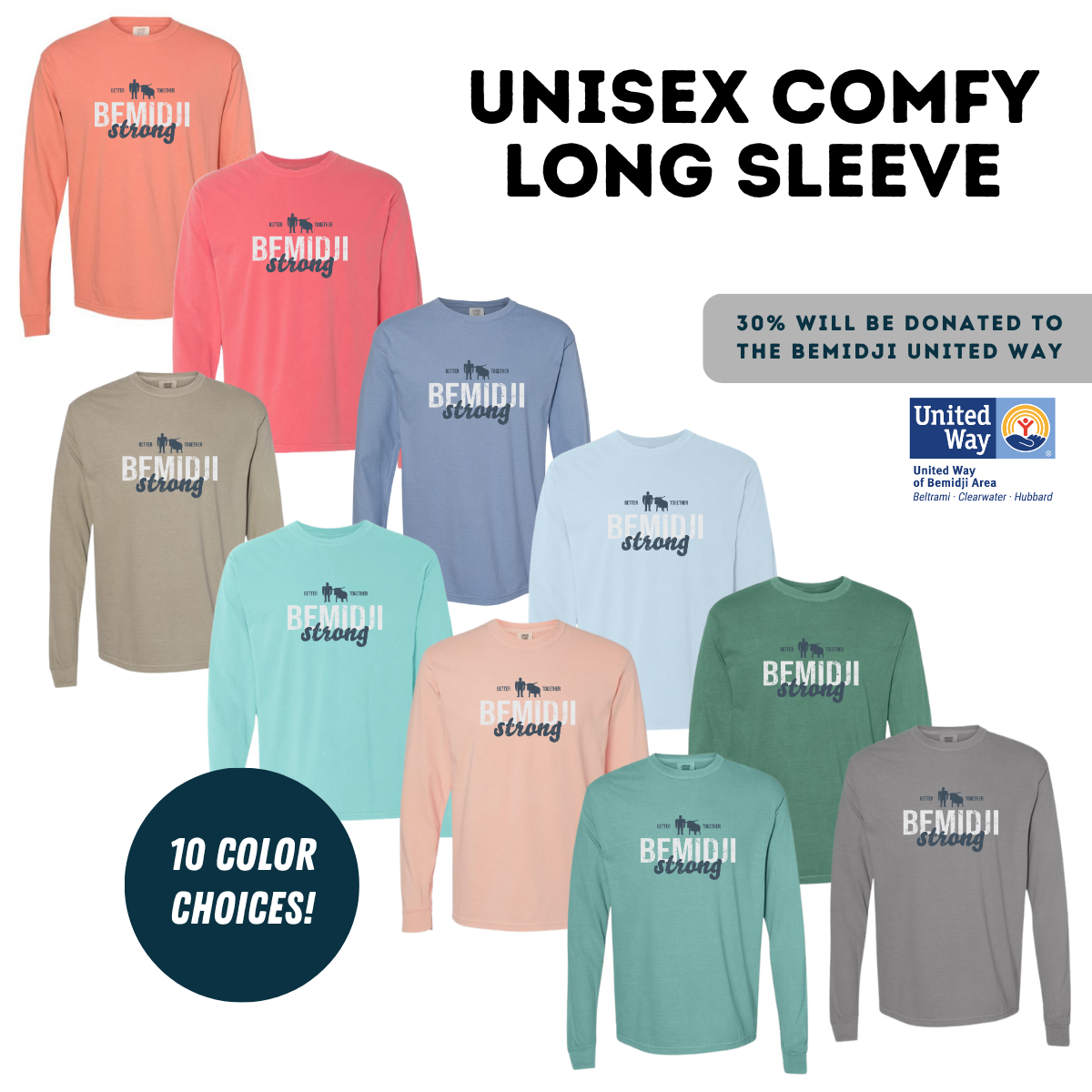 Bemidji Strong | Comfy Long Sleeve — Compass Rose