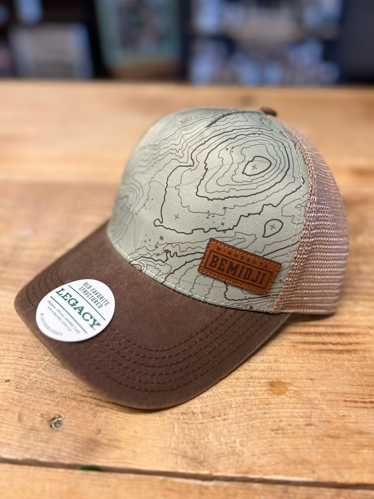 Green Topography Bemidji Hat | Compass Rose