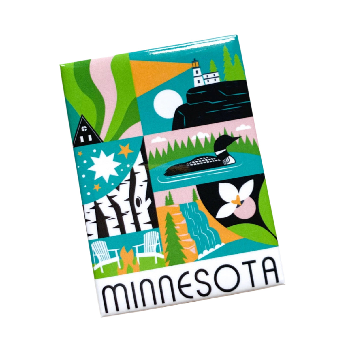 Minnesota Scenes Magnet | Compass Rose