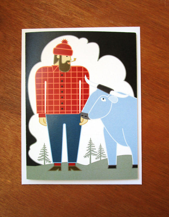 Paul Bunyan - Note Card | Compass Rose